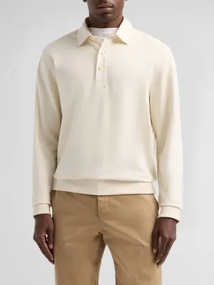 Vince French Terry Travel Polo Shirt