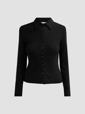 Vince Multi-button Collared Wool-blend Cardigan