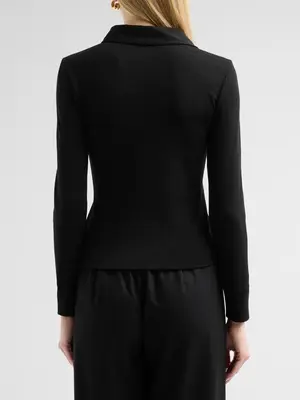 Vince Multi-button Collared Wool-blend Cardigan