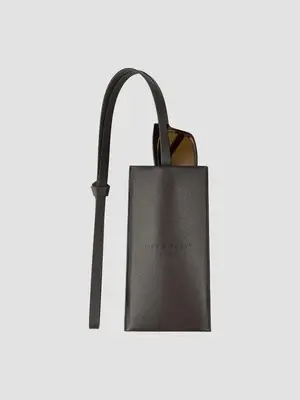 Givenchy Antigona Stamped Sunglasses Case In Leather - Brown