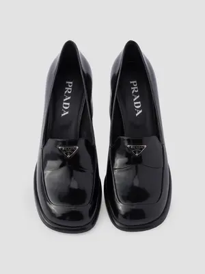 Prada Brushed Leather Loafers