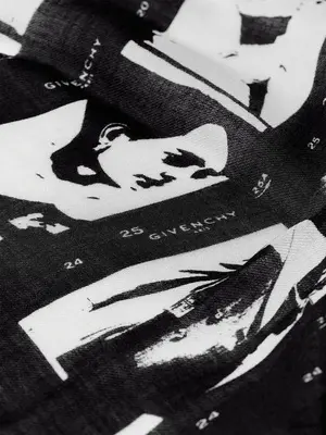 Givenchy Shawl In Modal With Photographic Negative Print