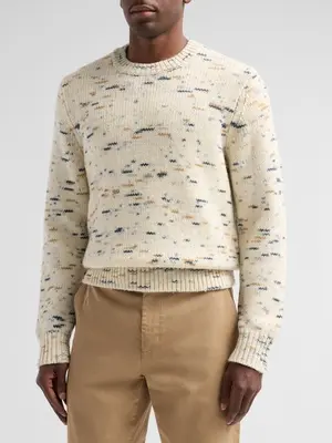 Vince Super Space-dye Merino Wool Crewneck Sweater