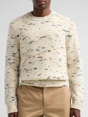 Vince Super Space-dye Merino Wool Crewneck Sweater
