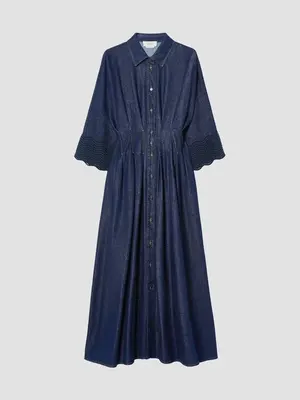 Marina Rinaldi Denim Shirt Dress - Midnight Blue