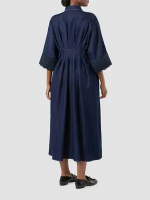 Marina Rinaldi Denim Shirt Dress