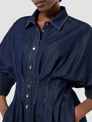 Marina Rinaldi Denim Shirt Dress