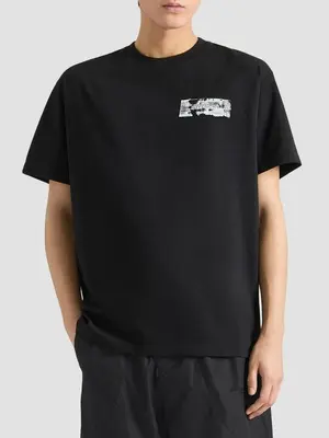 Givenchy T-shirt In Cotton With Paint Print - Black
