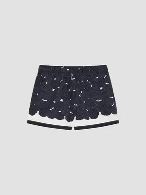 Givenchy Swim Shorts With Flowers Print - Navy