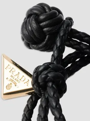 Prada Braided Nappa Leather Bracelet