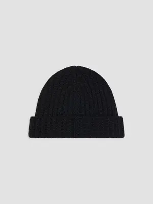 Givenchy Beanie In Wool With Pin - Black
