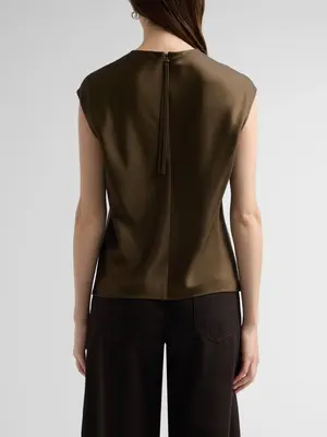 Vince Cap Sleeve Top - Cypress