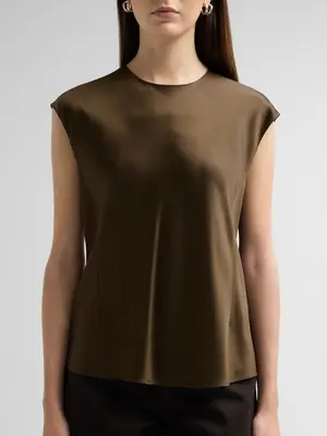 Vince Cap Sleeve Top - Cypress