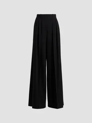 Michael Kors Shannon Pleated Virgin Wool High-rise Pants