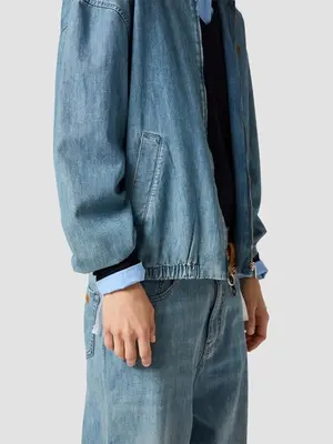 Miu Miu Chambray Blouson Jacket