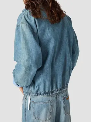 Miu Miu Chambray Blouson Jacket
