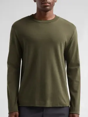 Vince Peached-face Cotton Jersey Long-sleeve T-shirt