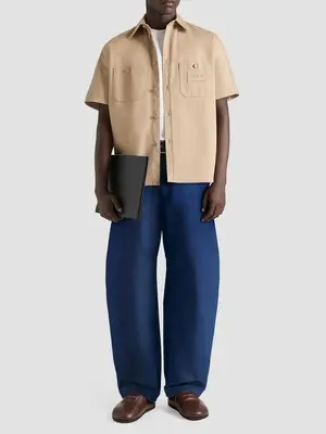 Givenchy Couture Seam Shirt In Cotton With Patch - Beige