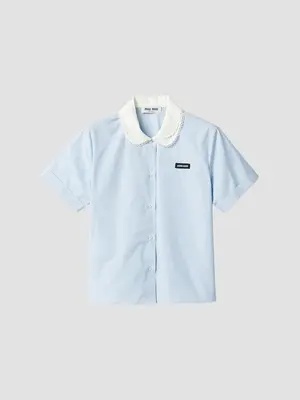 Miu Miu Poplin Shirt - Blue