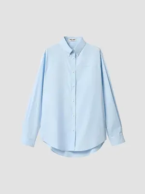 Miu Miu Poplin Shirt - Blue