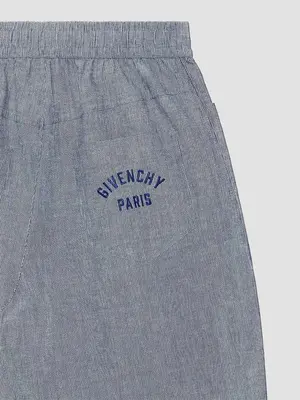 Givenchy Couture Seam Striped Bermuda Shorts In Cotton