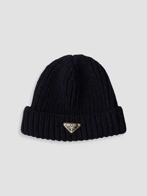 Prada Wool Beanie - Blue