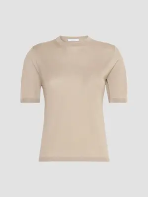 Max Mara Stockinette Stitched Cashmere And Silk Sweater