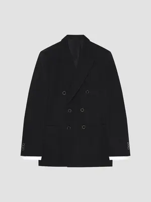 Givenchy Double-breasted Slim Fit Jacket In Wool - Black