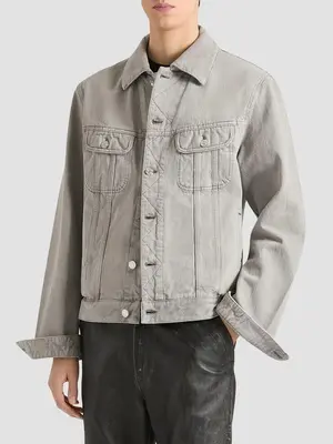 Givenchy Jacket In Denim With Crease Effect