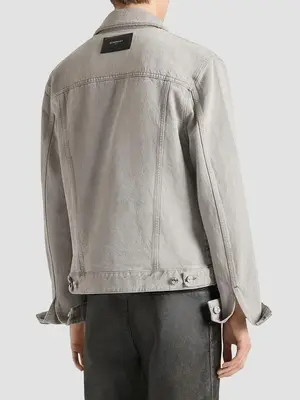 Givenchy Jacket In Denim With Crease Effect