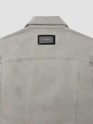 Givenchy Jacket In Denim With Crease Effect
