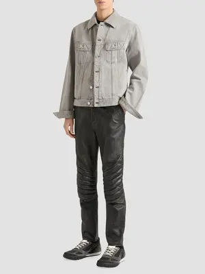 Givenchy Jacket In Denim With Crease Effect