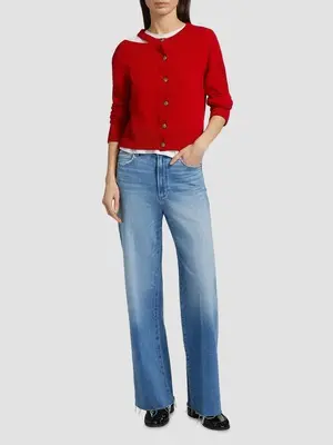 Paige Anessa High-rise Raw-hem Straight Jeans