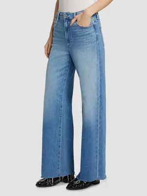 Paige Anessa High-rise Raw-hem Straight Jeans
