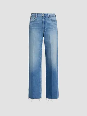 Paige Anessa High-rise Raw-hem Straight Jeans - Mesmerize