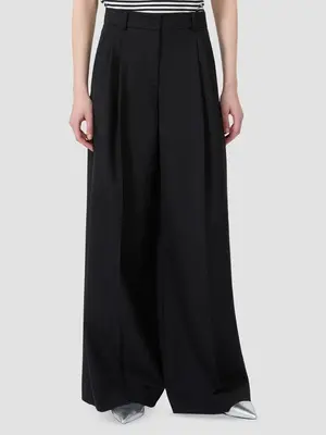Max Mara Wide Leg Woollen Cloth Trousers