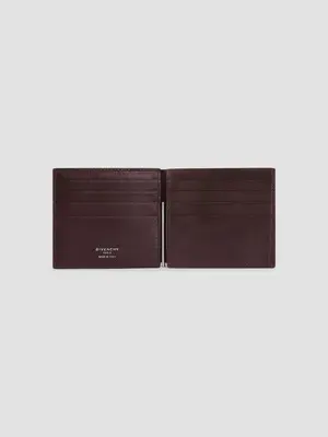 Givenchy Wallet In Grained Leather With Clip