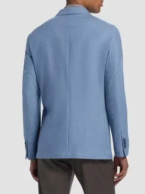 SAKS FIFTH AVENUE Wool-cotton Single-breasted Sport Coat