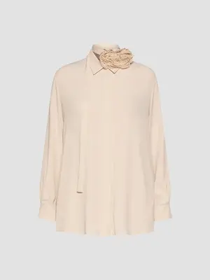 Marella Silk Blend Shirt - Sand
