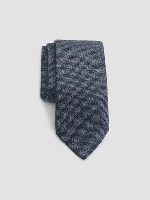 SAKS FIFTH AVENUE Melange Silk Tie Blue