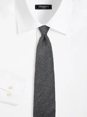 SAKS FIFTH AVENUE Melange Silk Tie - Grey