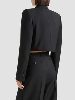 Givenchy Cropped Jacket In Wool And Mohair