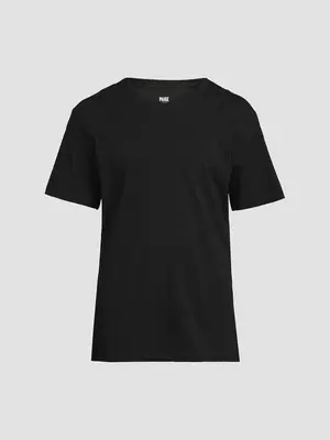 Paige Sorden Pima Cotton Crewneck T-shirt - Black