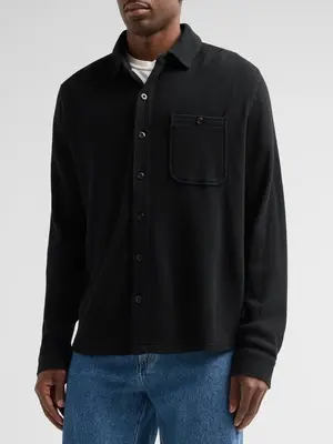 Paige Hollander Waffle-knit Cotton Shirt