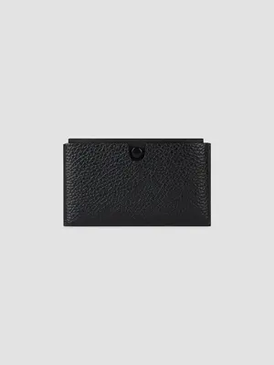 Givenchy Fold Card Holder With Case In Grained Leather