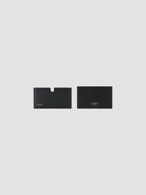 Givenchy Fold Card Holder With Case In Grained Leather