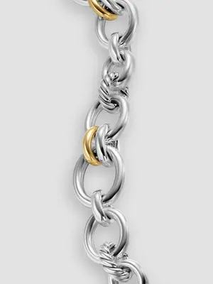 David Yurman Dy Mercer Chain Bracelet In Sterling - Diamond