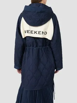 Max Mara Reversible Water Repellent Canvas Padded Parka