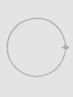 David Yurman Madison Toggle Chain Necklace In Sterling - Silver