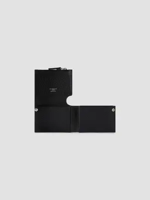 Givenchy Fold Wallet In Grained Leather